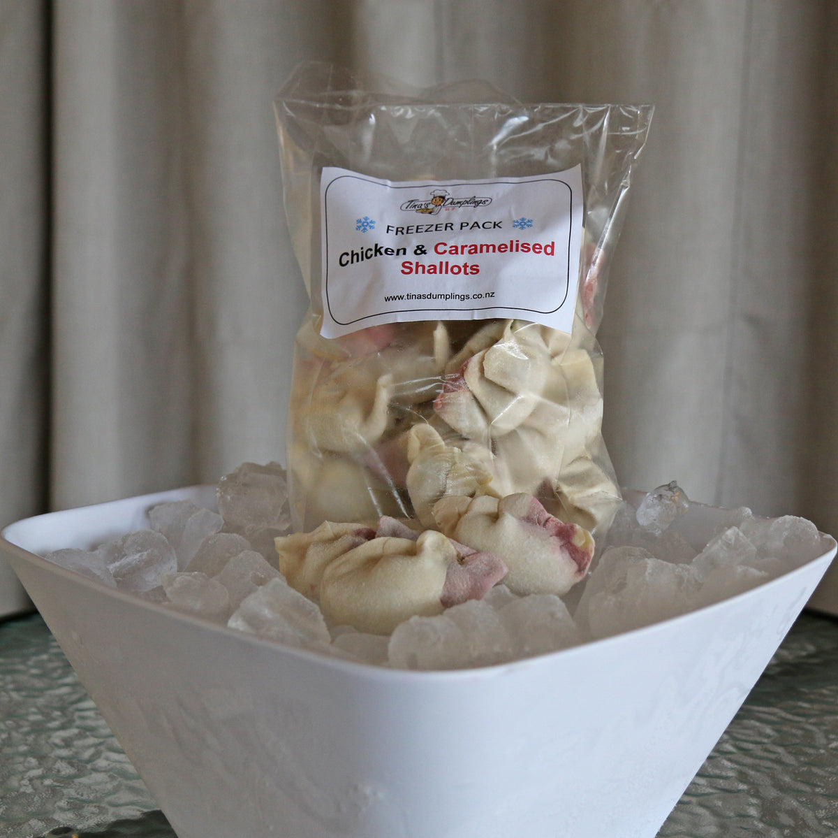 Chicken & Caramelised Shallots Frozen Pack – Tina's Dumplings